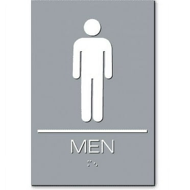 California MEN Restroom Wall Sign-Blue / White (3 Units) - Walmart.com