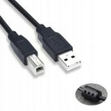 Cable USB para impresora 1,5 metros Cable de impresión 2,0 negro A/B ...