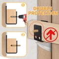 12Pack Door Barricade Brackets,Heavy Duty Door Security Bar, Open ...