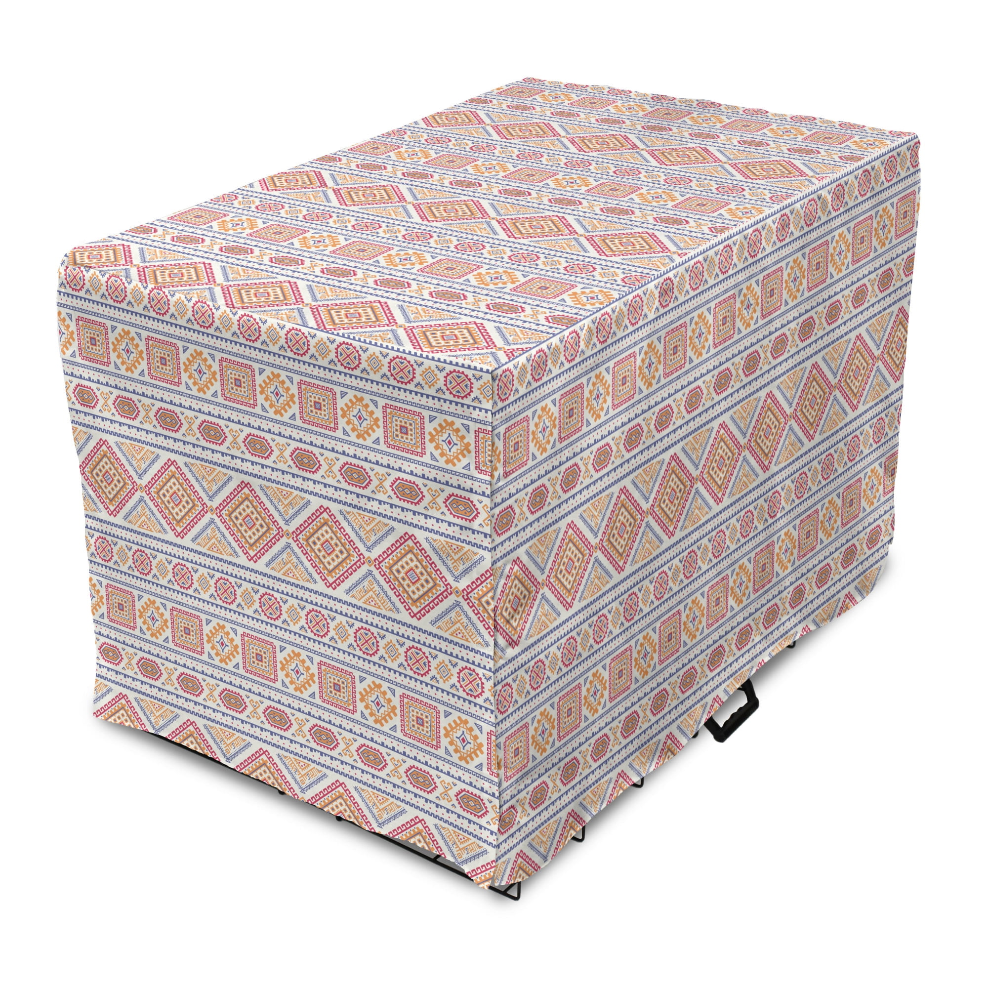 Aztec Dog Crate Cover, Vibrant and Print Medieval Folklore Influences ...
