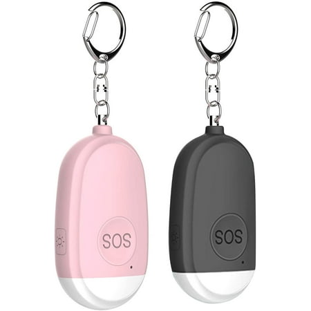 2 Pack Safe Sound Personal Alarm, 130dB Self Defense Keychain, Safety ...