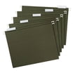 Staples Hanging File Folders, Letter Size, Standard Green, 5-Tab, 50 ...