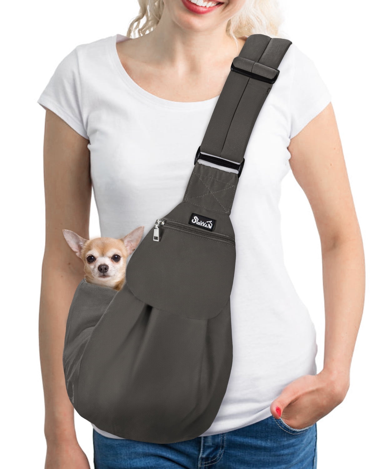 AUTOWT Dog Carrier Sling, Padded Adjustable Shoulder Strap Dog Carriers ...
