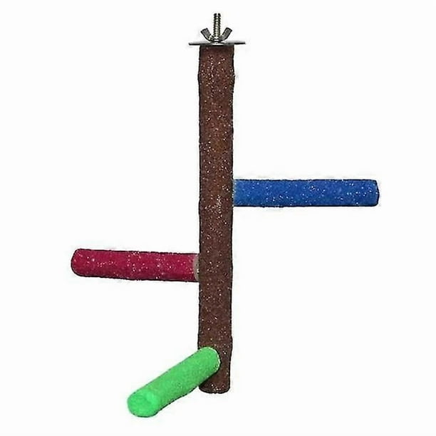 Parrot Perch Rough-surfaced Perches Bird Ca Chewing Toy Ladder Perch D ...