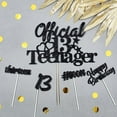 25 Pack Official Teenager 13th Birthday Cake Decorations, Official 13 ...
