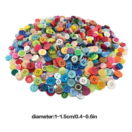 Plastic Colorful Buttons DIY Craft Buttons Clothes Sewing Fasteners Art ...