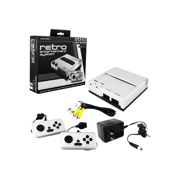 RETRO-BIT Top Loader 8-Bit NES System, Silver and Black (NES) - Walmart ...