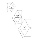 Side Diamond Templates 3 Piece Set 1/8" Thick - Walmart.com
