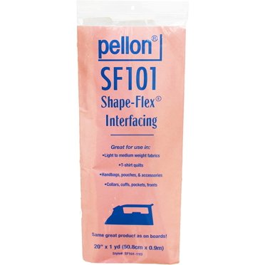 Pellon Shape-Flex Fabric Interfacing, White. 20" x 1 Yard Precut ...