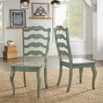 Weston Home Farmhouse Dining Chair With French Ladder Back Set Of 2