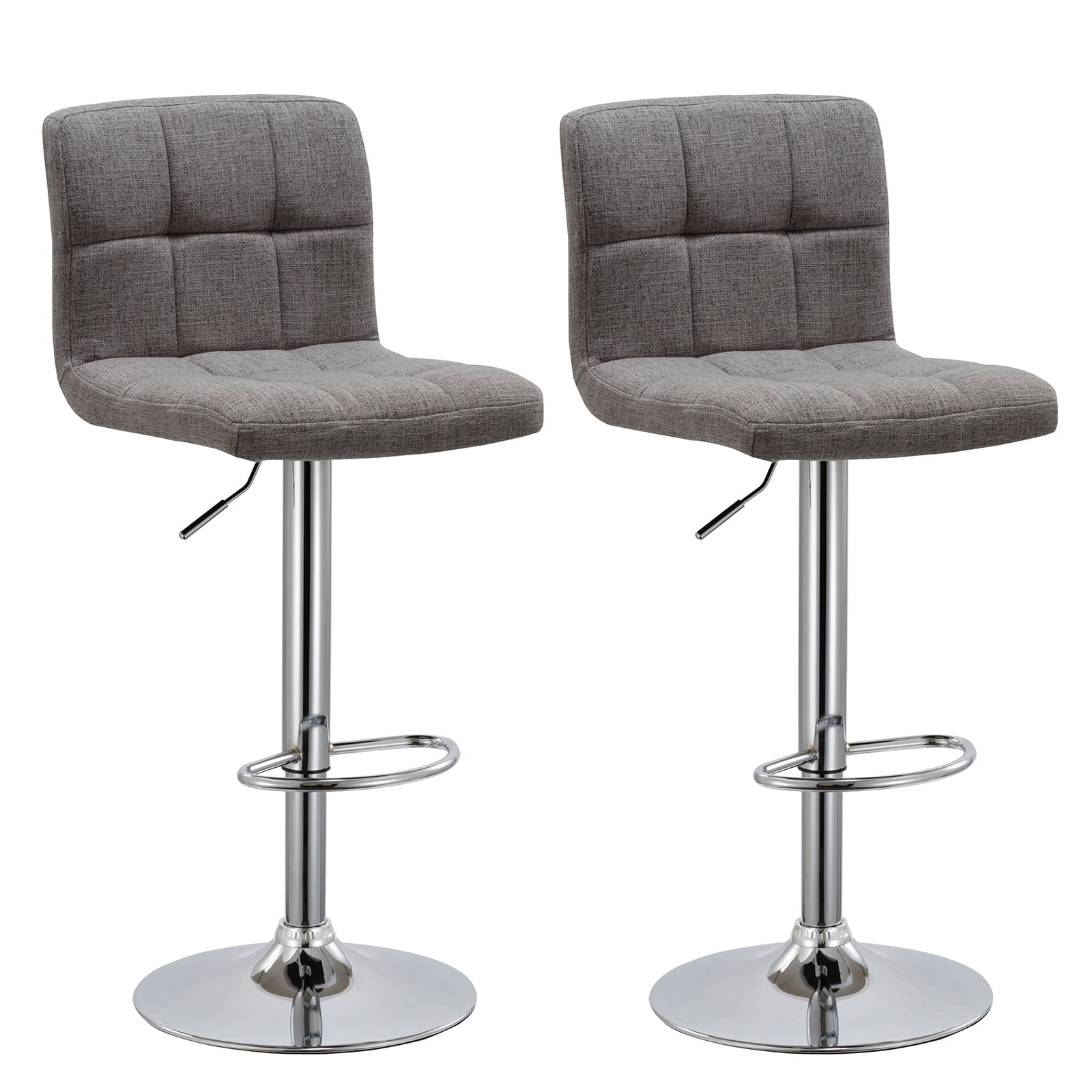 Duhome Elegant Lifestyle Bar Stool with Back Set of 2, Modern ...