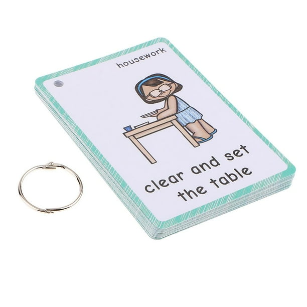 Preschool Educational Flash Cards Housework 28 Pieces - Walmart.ca