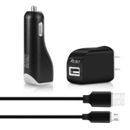 Micro Usb Car R With Data Usb Cable In Black - Walmart.com