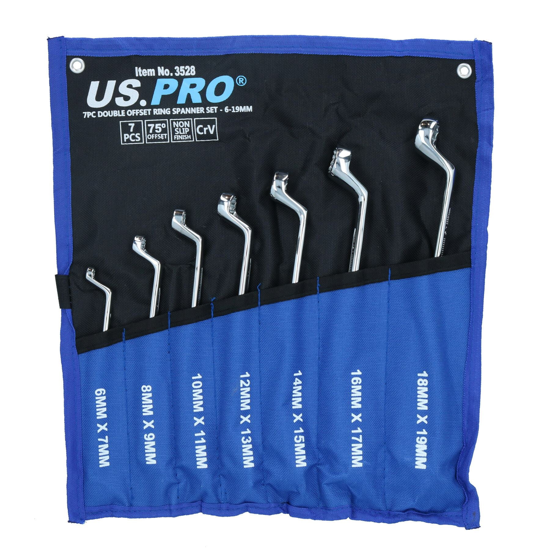 Metric Double Ended Ring Obstruction Spanner 75 Degree Offset 6mm ...