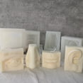 3D Mould Ear Mouth Eye Nose Professional Candle Mold Silicone Flexible ...