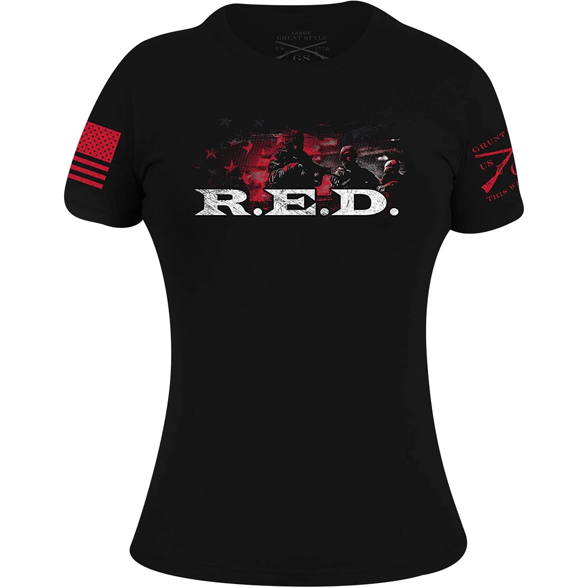 Grunt Style Women's R.E.D. T-Shirt - Large - Black - Walmart.com Grunt Style Women's R.E.D. T-Shirt - Large - Black - Walmart.com