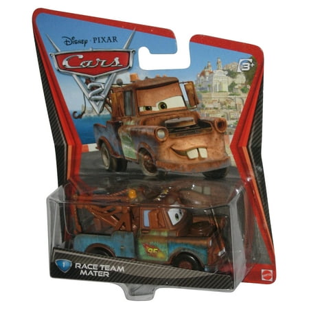 Disney Pixar Cars 2 Movie Race Team Mater (2010) Mattel Die Cast Toy ...