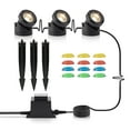 Alpine Corporation 3-Piece 10-Watt Halogen Light Power Beams Set with 4 ...