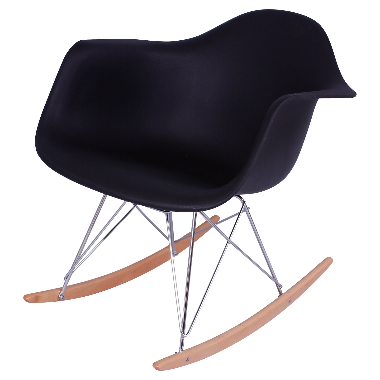 Adult Sized Mid Century Rocking Chair with Arms - Walmart.com