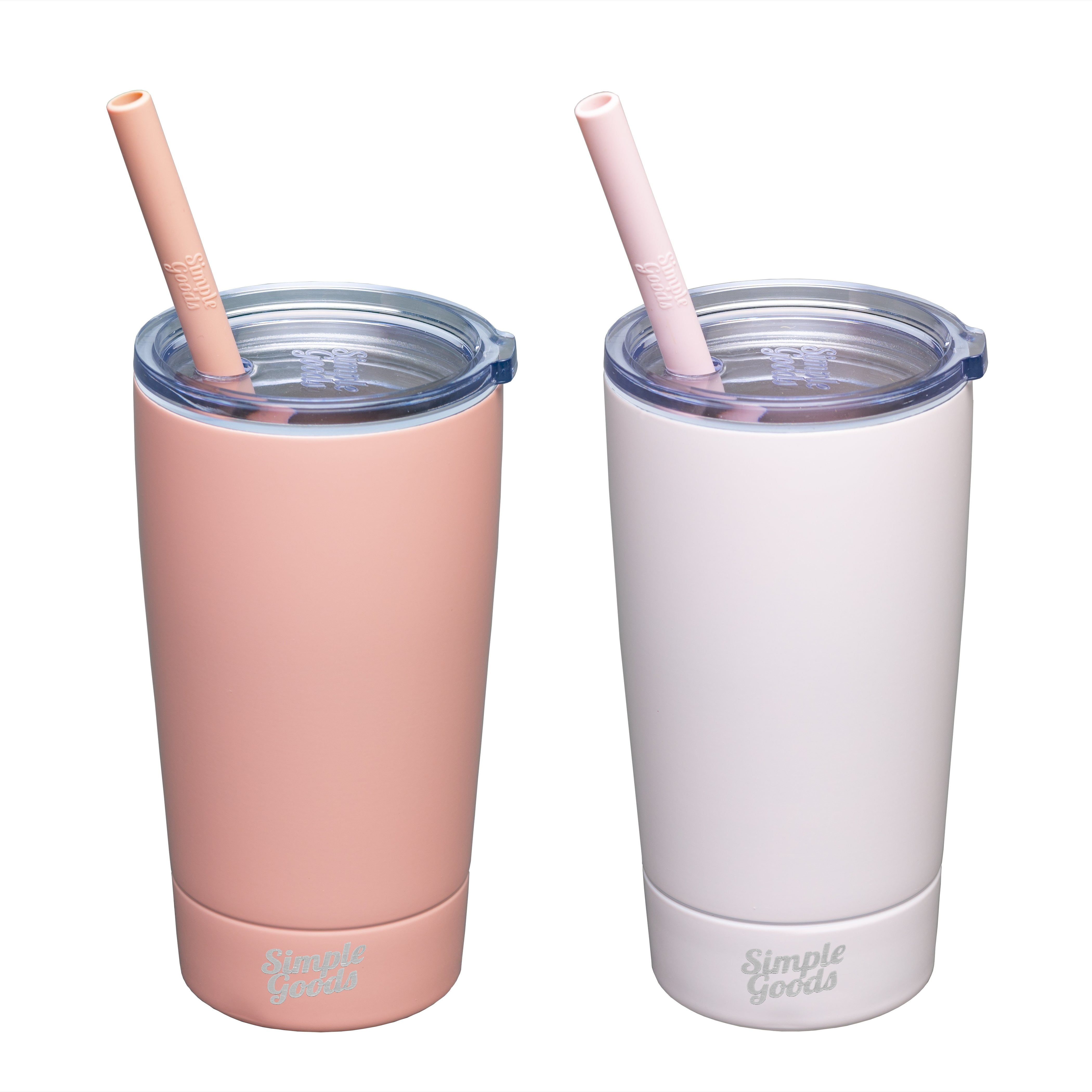 Simple Goods 2 Pack Kids Stainless Steel Sippy Cup Tumbler with Straw ...