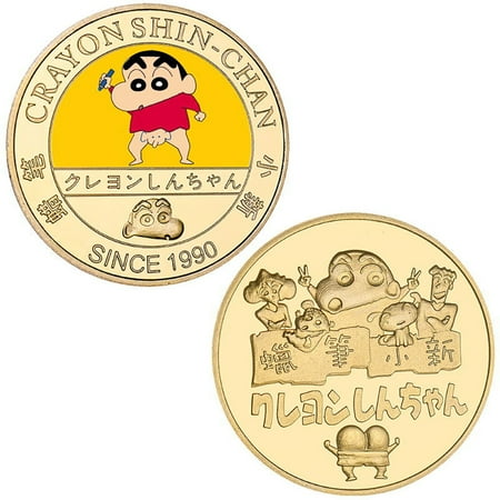 Gprince Crayon Shin-chan Commemorative Coin With Gift Box Cute Cartoon ...