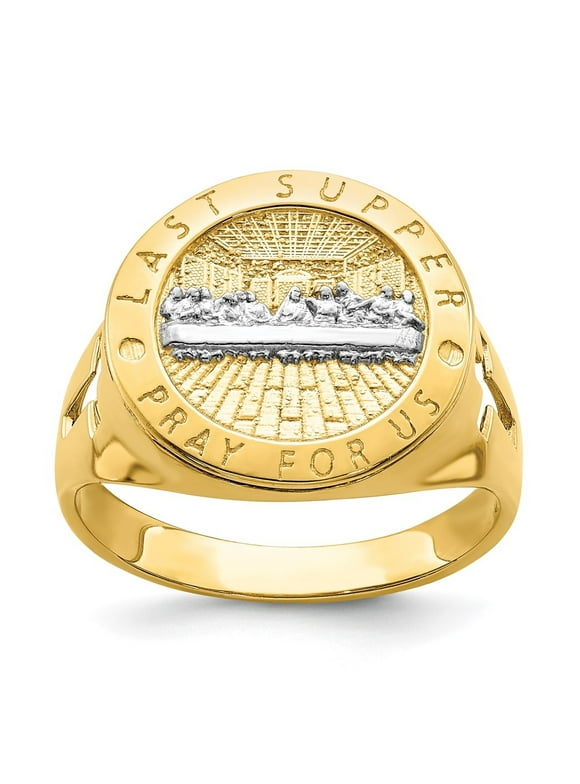 Last Supper Gold Ring