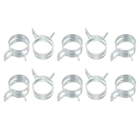 Uxcell Spring Hose Clamp, 65Mn Steel 12mm Low Pressure Air Clip Clamps ...