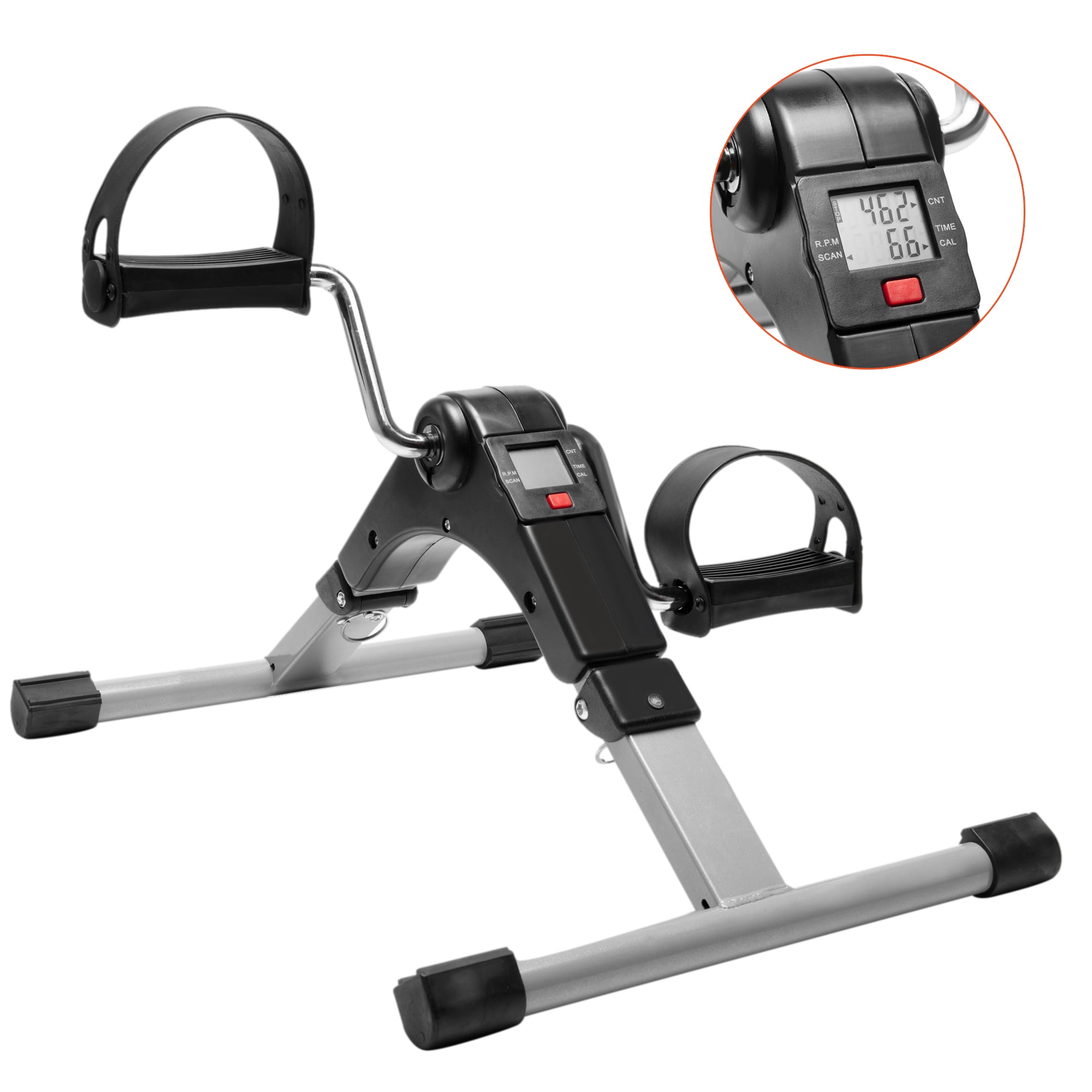 JANSION Portable Folding Fitness Pedal Stationary Under Desk Indoor ...