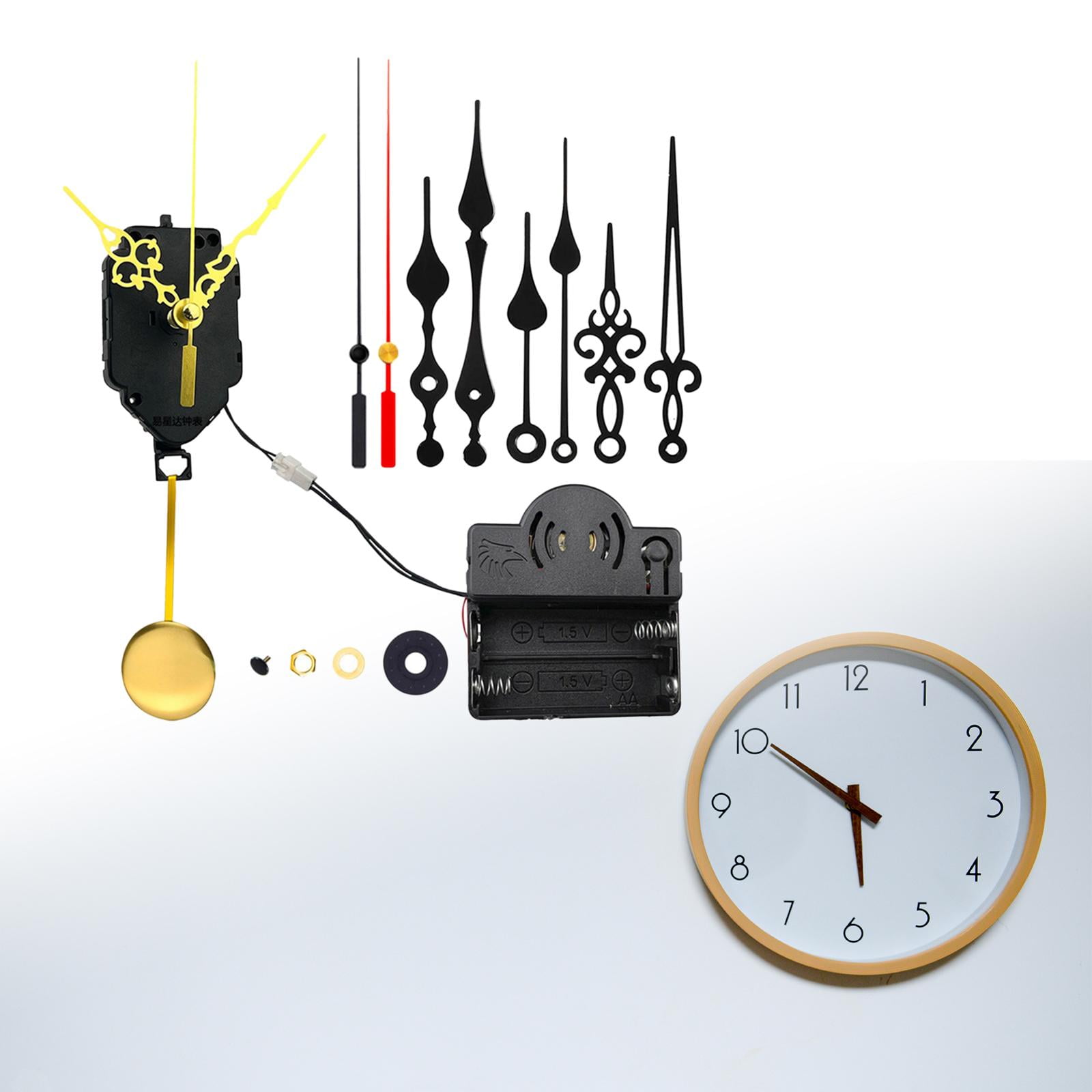 Replacement Clock Movement Mechanism Straight Clock Hands with Music ...