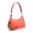 Coach Women’s Coated Canvas Shoulder Bag, Khaki/Tangerine - Walmart.com