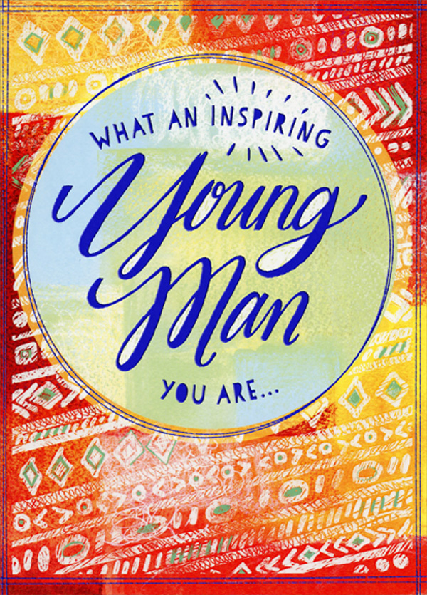 Designer Greetings Inspiring Young Man Masculine High School Graduation ...