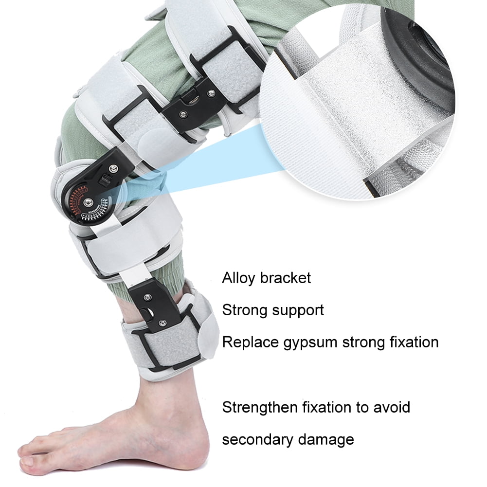 Peahefy Leg Brace,Adjustable Leg Fixation Knee Support Stabilizer ...
