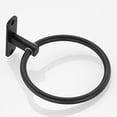 Black Space Aluminum Towel Holder Round Towel Wall Mounted Towel Rack ...