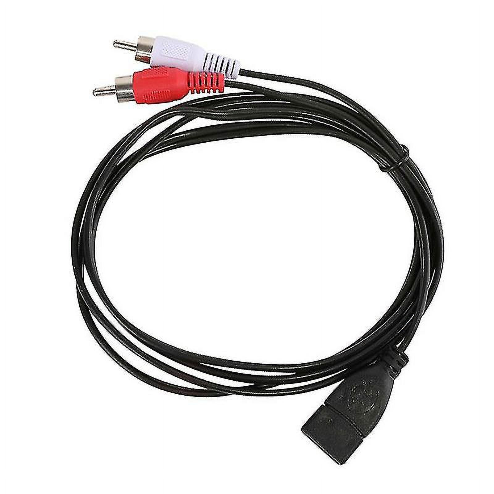 Cable de audio y video XCF 1.5 m USB A hembra a 2 RCA macho | Walmart ...