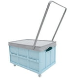 2 Count 60 Gallon Storage Container Garbage Can Trunk Shopping Blue ...