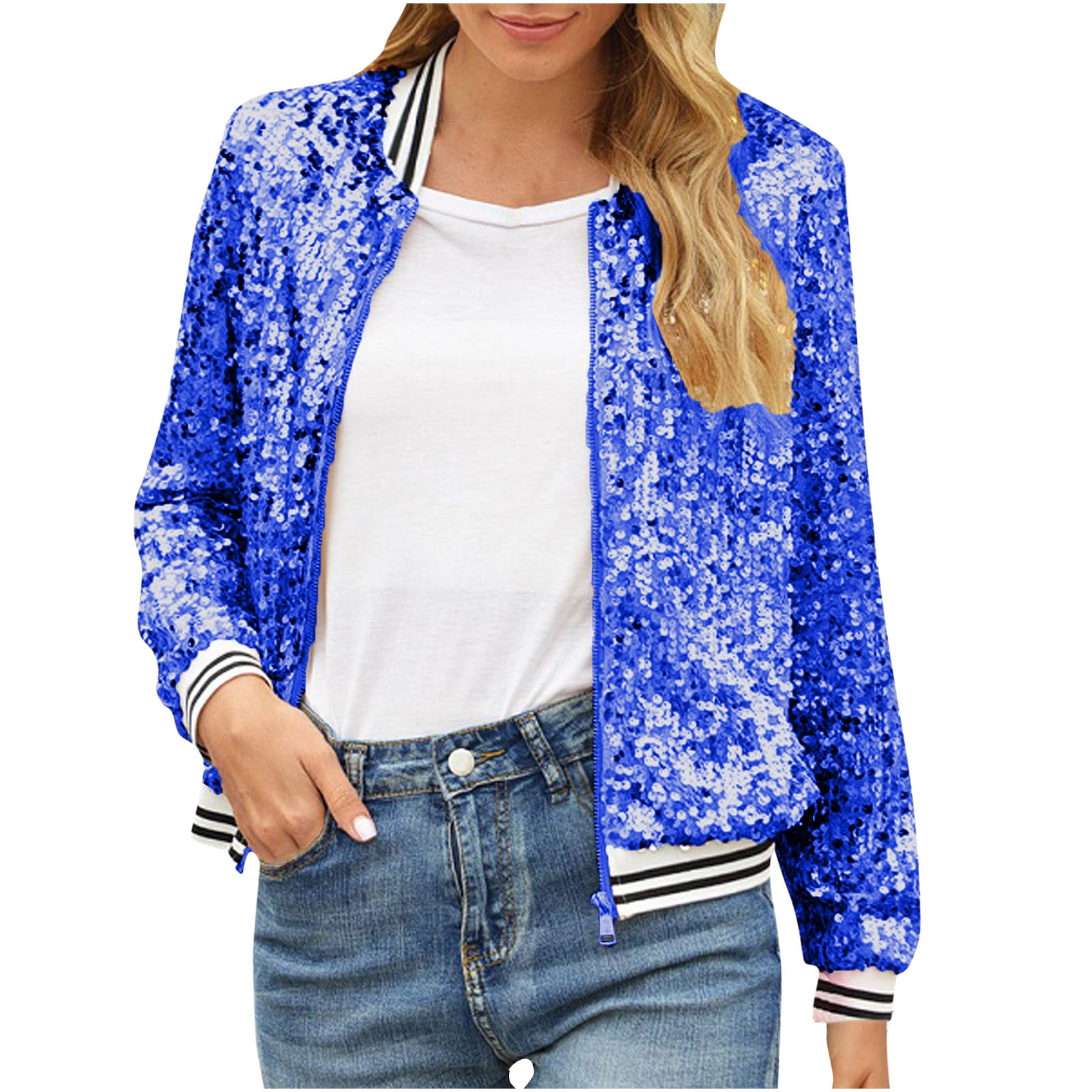 Click here for Lovzfmll Jackets For Womens Winter Casual New Sequ... prices