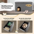 Costway Extra Large Litter Box Furniture, Top Opening Cat Washroom ...