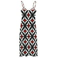 ATOMIC-HYPNOTIC. PATTERN RED/WHITE/BLACK Sleeveless Dress dress for ...