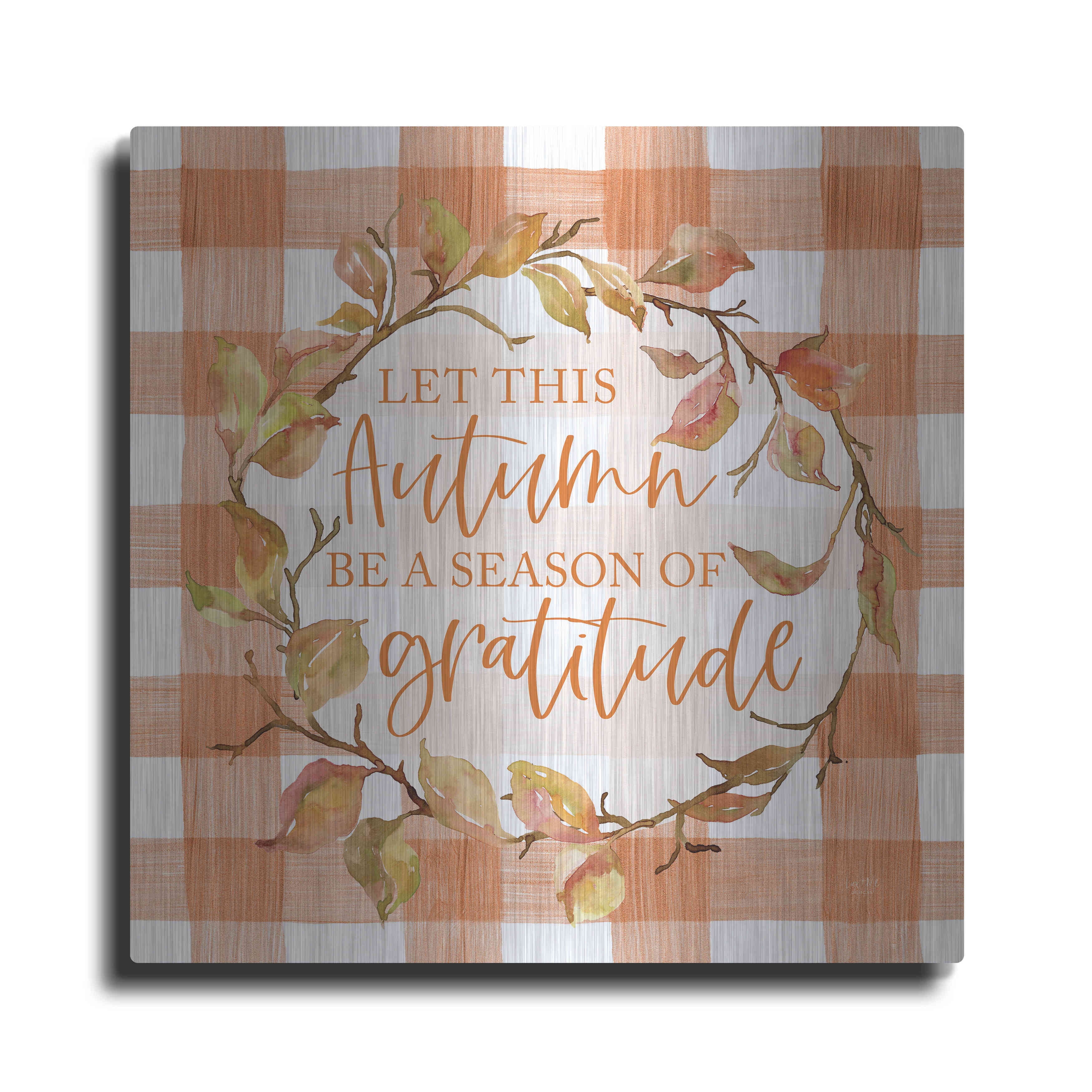 Luxe Metal Art 'Season of Gratitude Autumn' by Lux + Me Designs, Metal ...