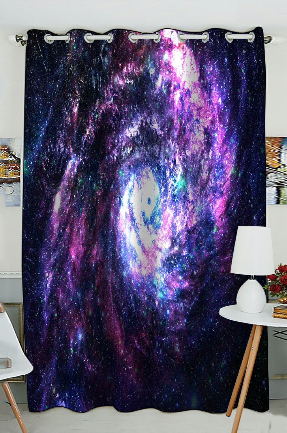 Phfzk Cosmos Cosmic Window Curtain, Incredibly Beautiful Spiral Galaxy ...