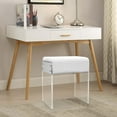 16.53x11.41x17.71 in Modern Minimalist White Clear Modern ...