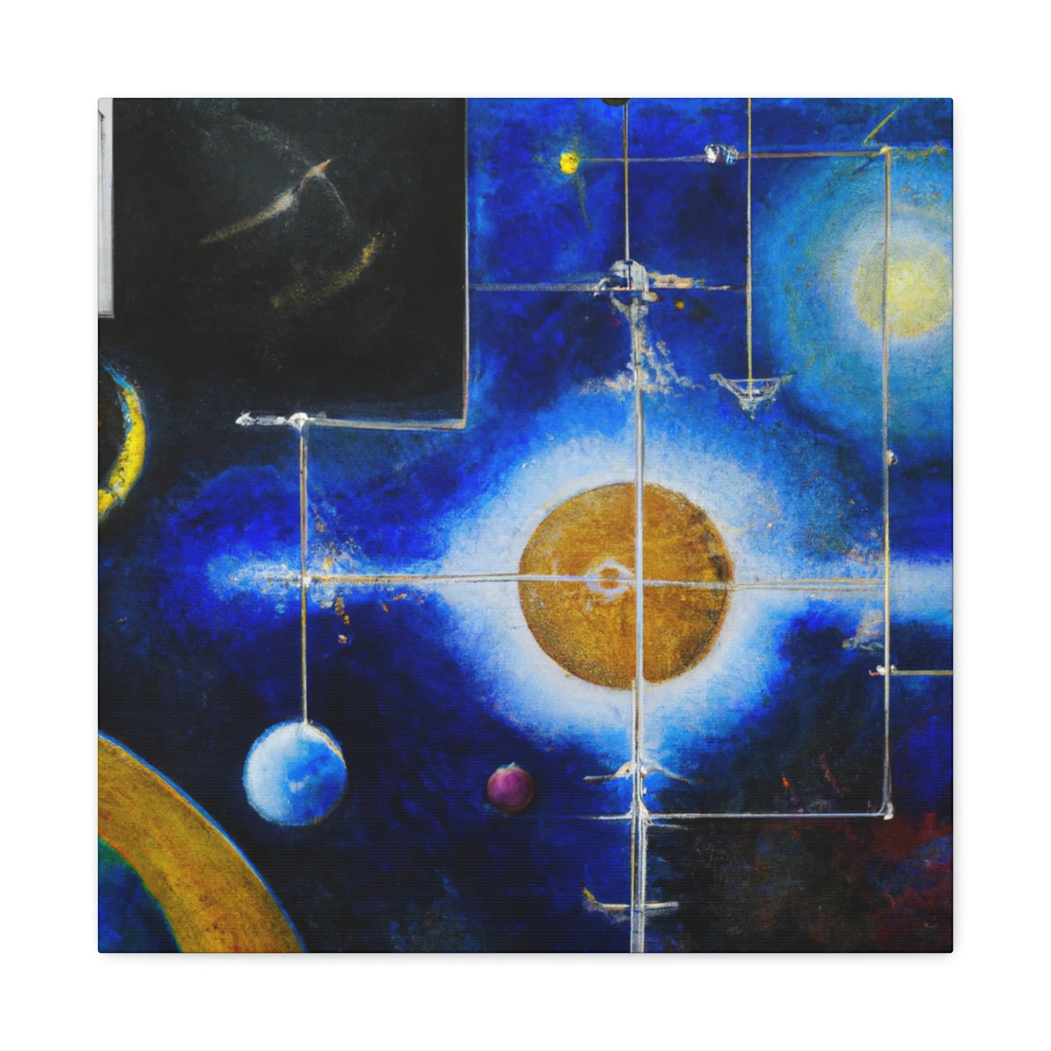Starry Night Sky Map - Canvas - Walmart.com