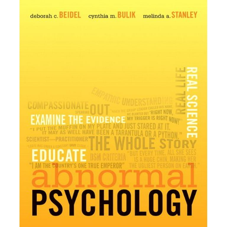 Abnormal Psychology Textbook Pearson
