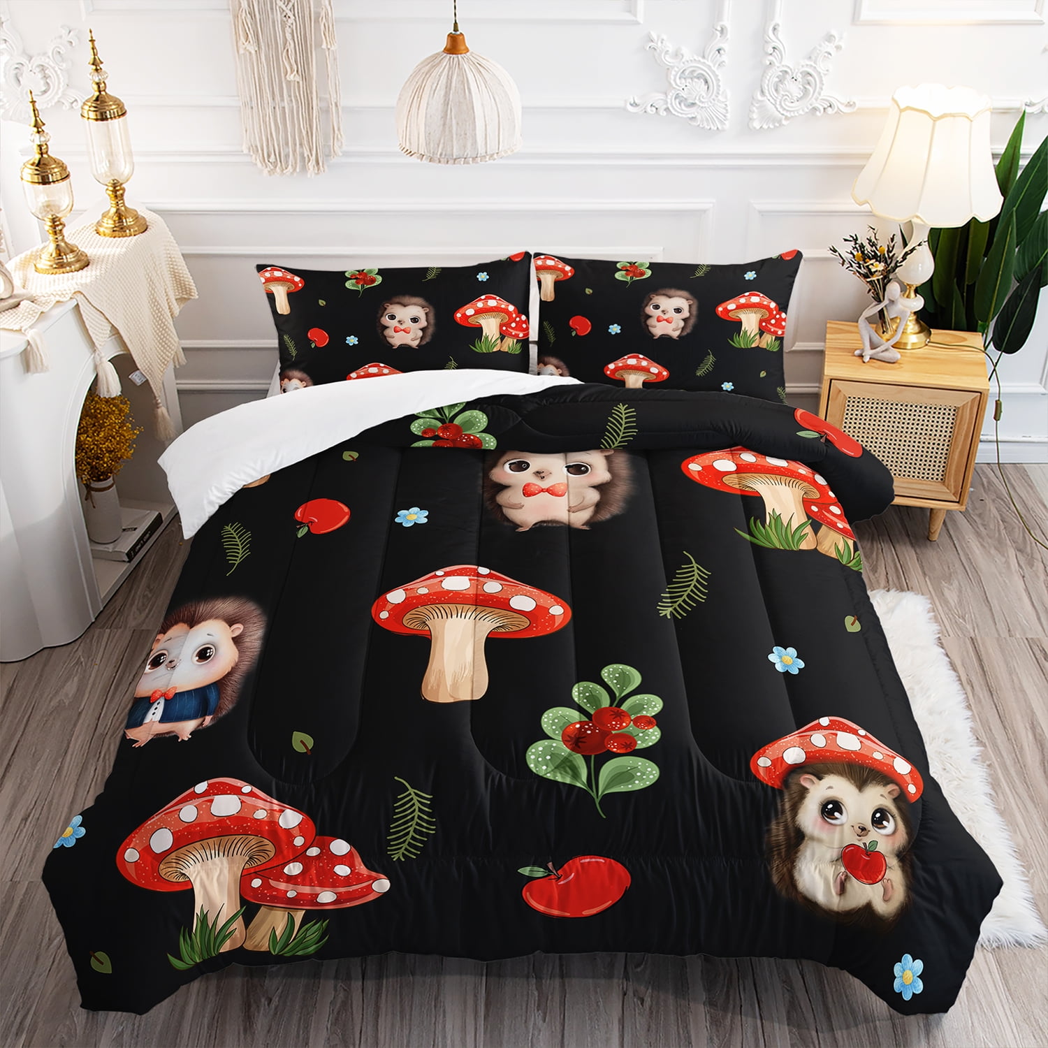 Hosima 3-Piece 3D Digital Printed Comforter Set,Cute Cartoon Characters ...