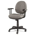 Interval Swivel/Tilt Task Chair, Tone-On-Tone Fabric, Graphite Gray ...