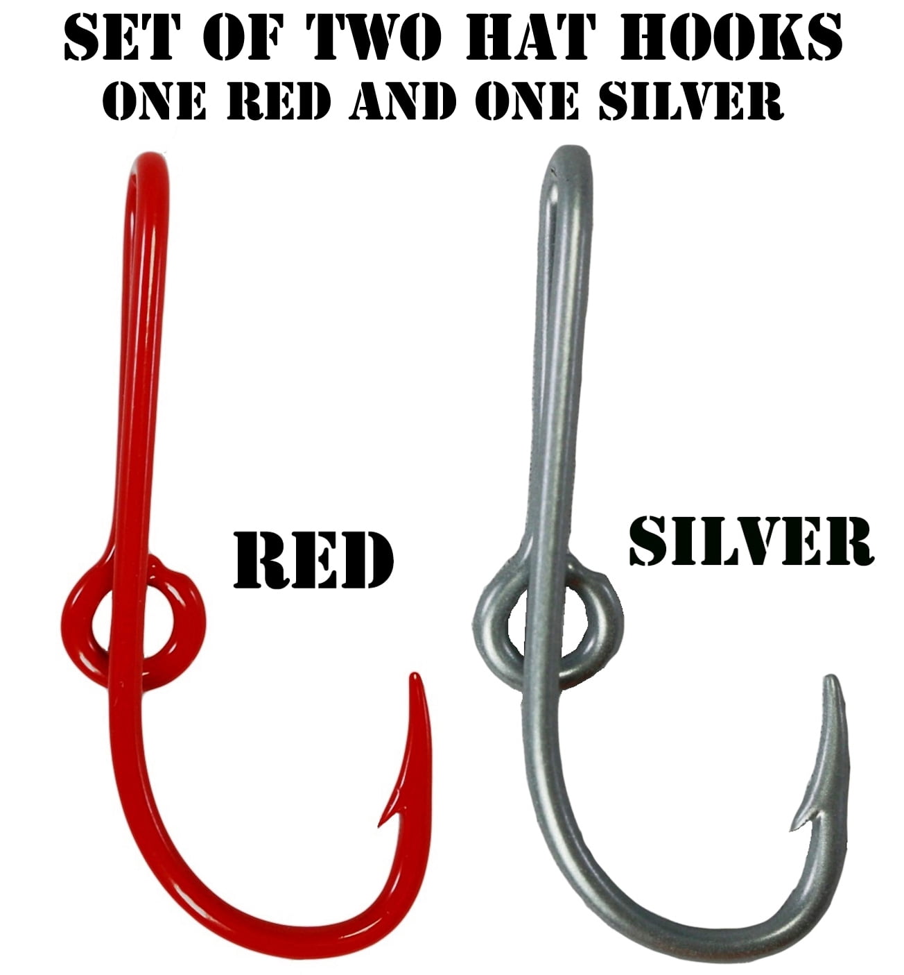 Custom Colored Eagle Claw Hat Fish Hooks for Cap -Set of Two Hat pins ...