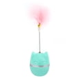 Cat-Shaped Tumbler Toy with Feather and Bell, Interactive Teaser Toy ...