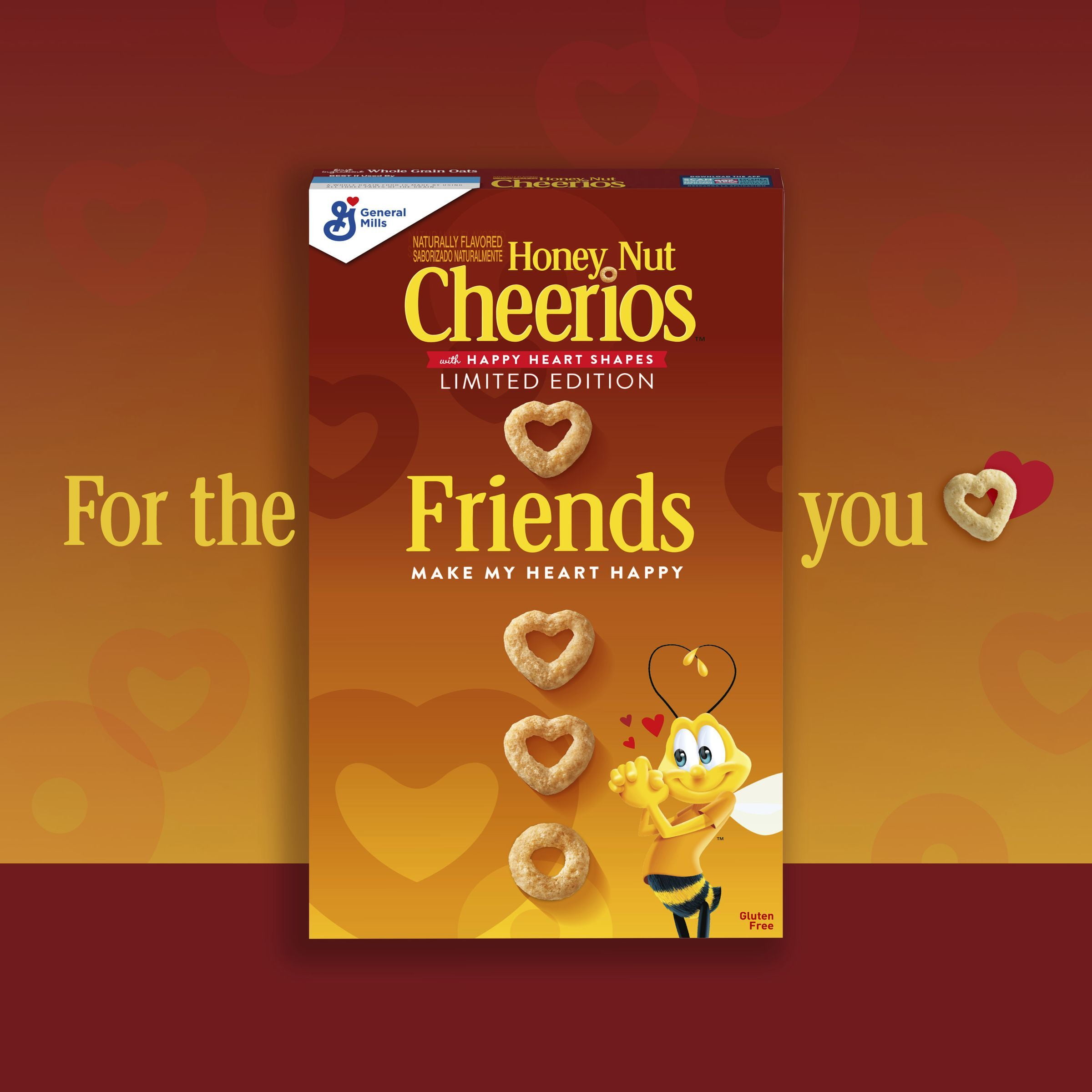 Honey Nut Cheerios Heart Healthy Cereal, Happy Heart Shapes, Family ...