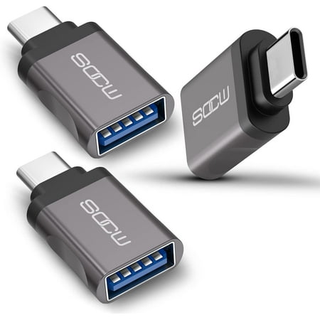 USB C to USB Adapter [3-Pack], SOCW Thunderbolt 4/3 to USB 3.0 OTG ...