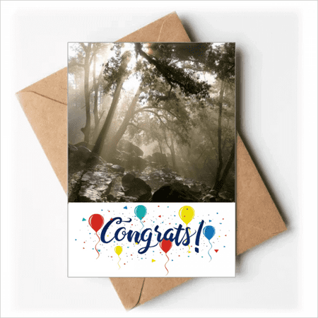 Green Forestry Science Nature Scenery Wedding Cards Congratulations ...